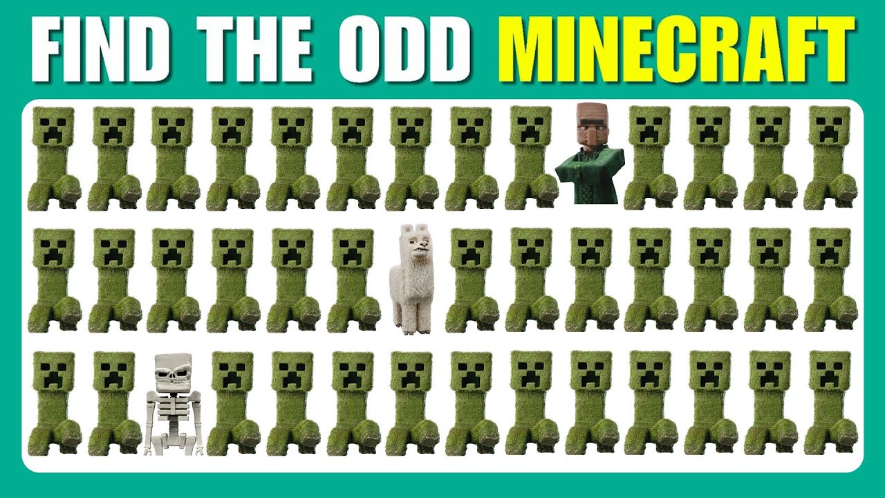 Find the ODD One Out – Minecraft Movie Edition |💎⛏️🎮 Easy, Medium, Hard ...