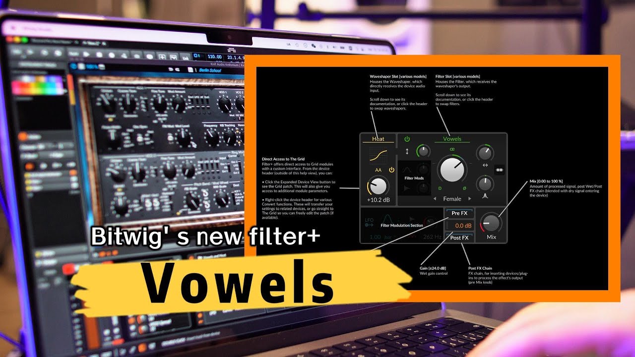 Try to have fun with Bitwig's new filter: Vowels - YouTube