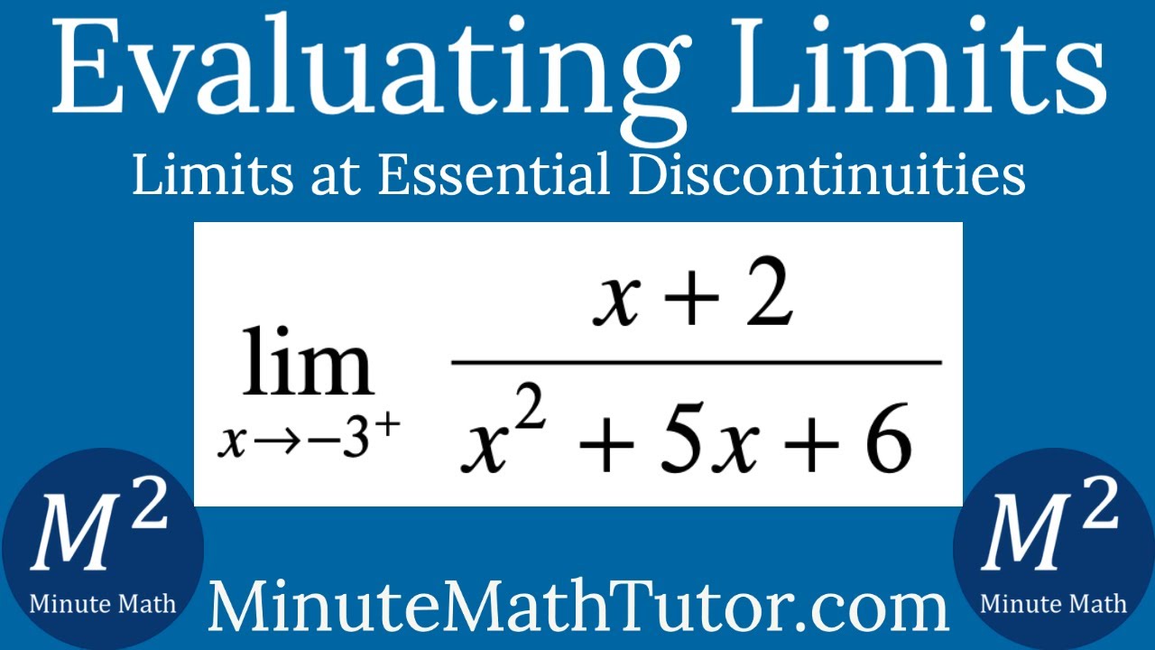 Evaluate Lim X 3 x 2 x 2 5x 6 YouTube