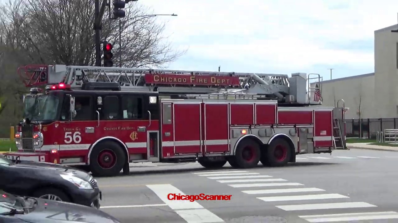 Chicago Fire Department Engine 89 & Truck 56 Responding - YouTube