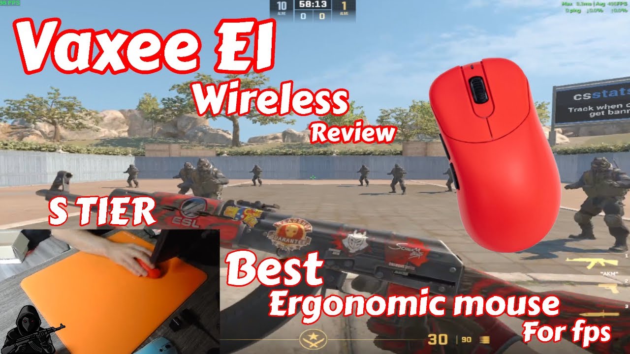 Vaxee E1 Very Quick Review on CS2 (Best Ergonomic Mouse Esport/FPS ...