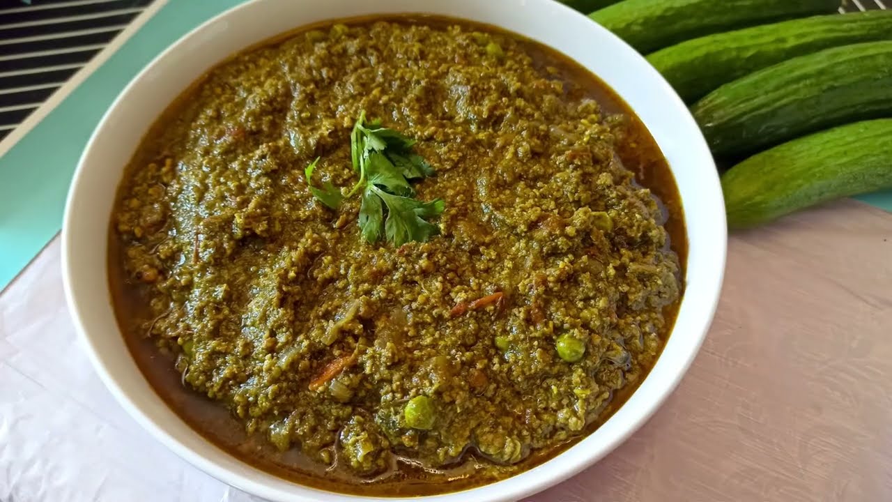 Green Masala Paste Goat Kheema Curry Recipe | Green mutton kheema ...