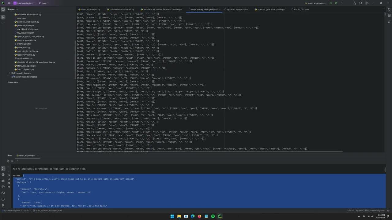 Part 2 - Dynamically Generating Dialogues with Python - YouTube