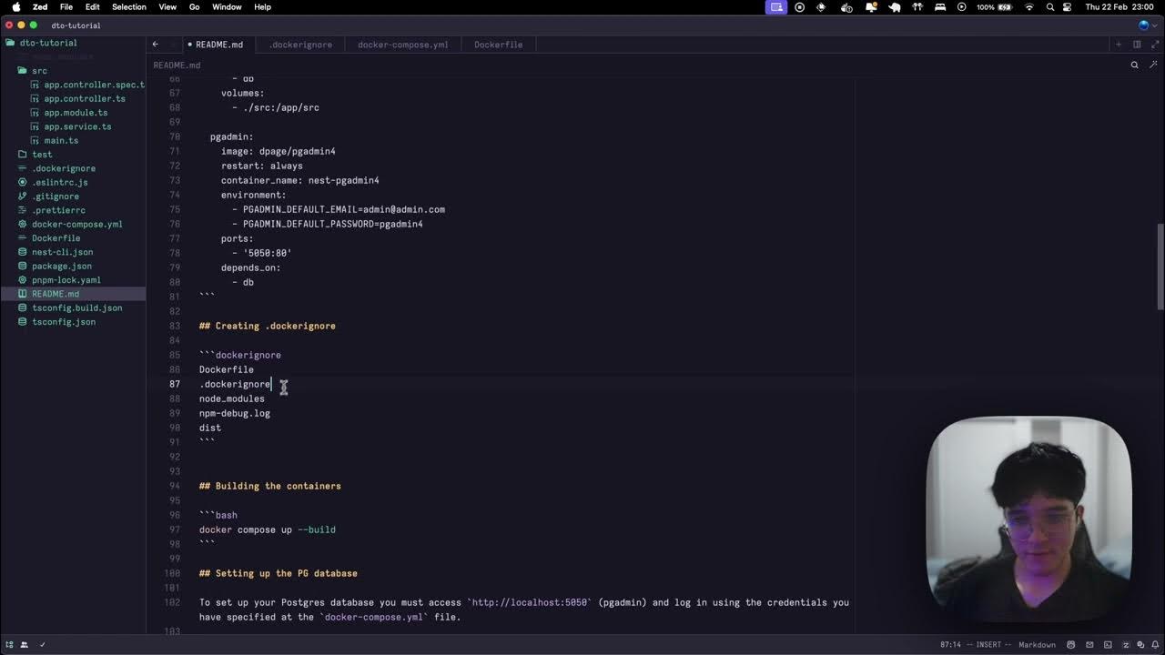 Como criar um servidor em NestJs usando Docker, Postgres e TypeORM - YouTube