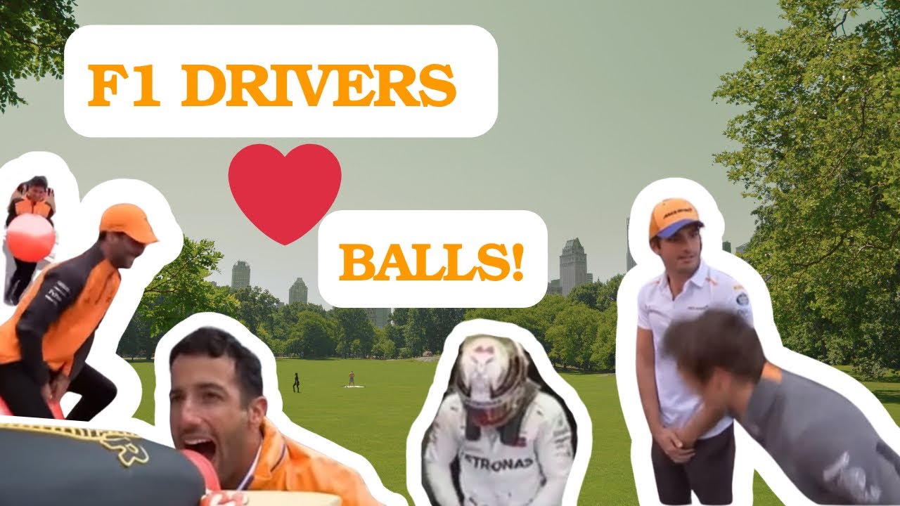 f1 drivers showing off their “ball” skills for 3 minutes - YouTube