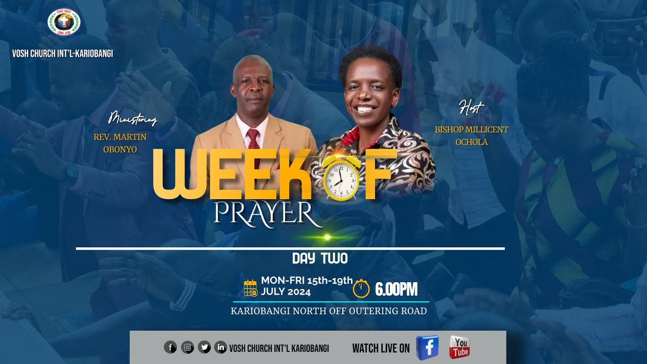 JULY PRAYER WEEK DAY TWO || TUESDAY 16TH JULY, 2024 - YouTube
