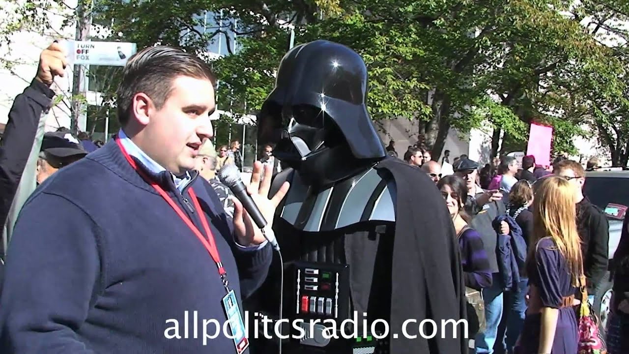Paul Westcott interviews the Darth Vader at the Jon Stewart Rally to ...