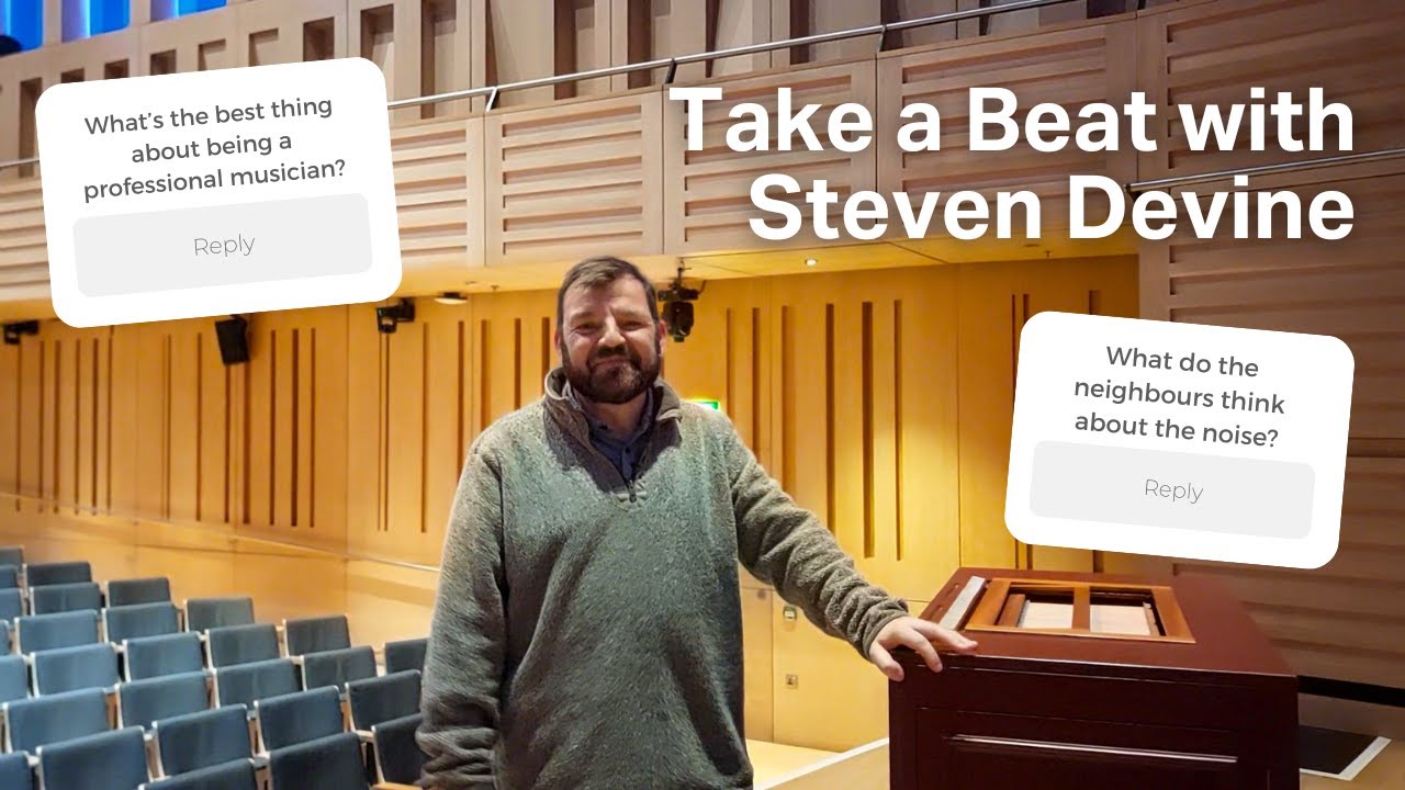 Keyboard player Steven Devine squeezes an organ into his trusty station ...