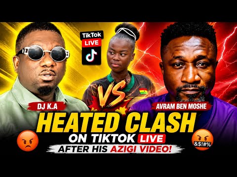 EXCLUSIVE 🥹 DJ K.A. Clashes with Avram Ben Moshe on TikTok Live Over the “Azigi” Video.