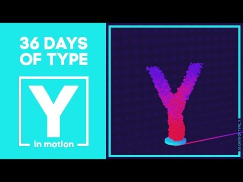 36 Days of Type 05 - LETTER Y (Speedart) - YouTube