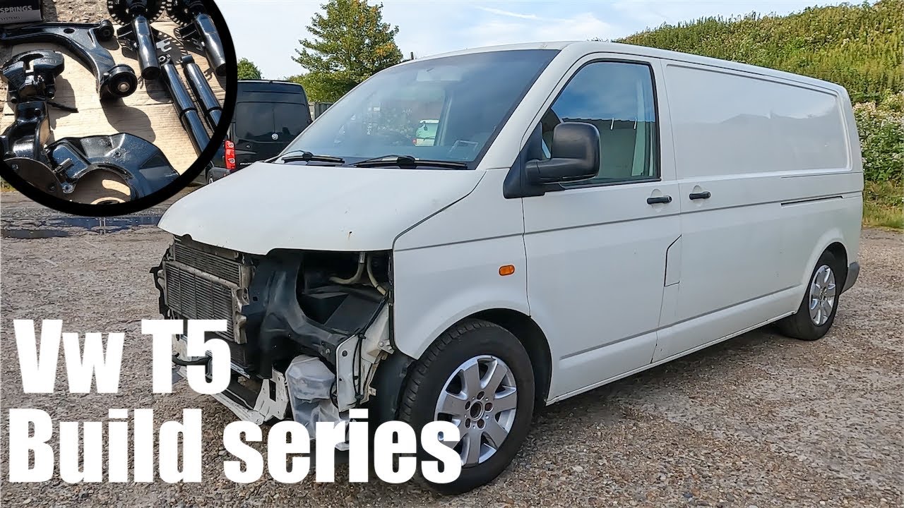 Vw T5 wishbone bushes - lowering springs - build series Ep4 - YouTube
