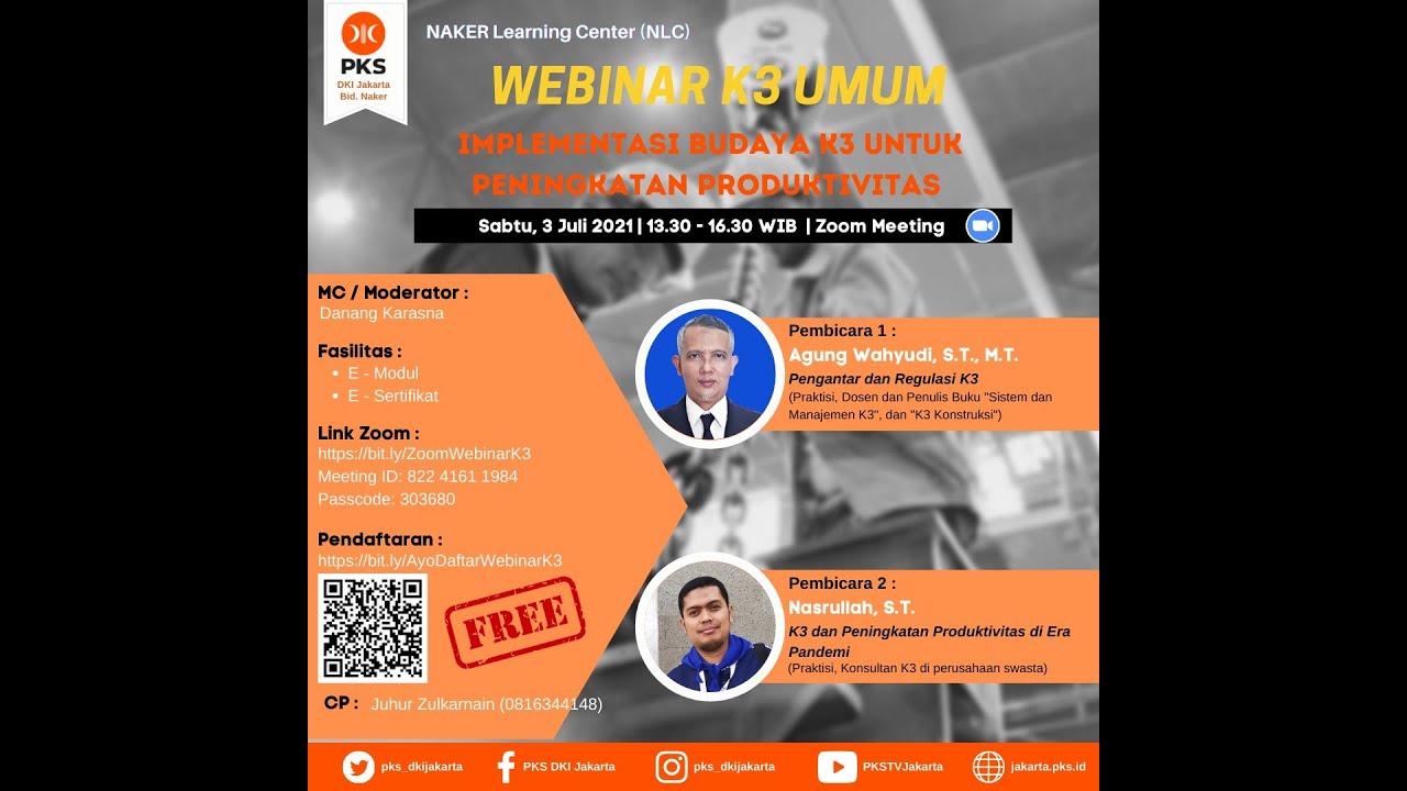 [LIVE] 🔰WEBINAR K3🔰 Implementasi Budaya K3 Untuk Peningkatan ...