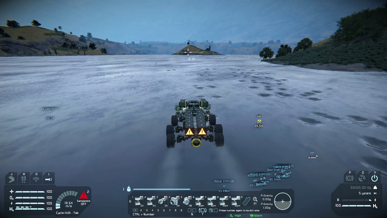 Easy Way To Mine Ice Lakes Space Engineers - YouTube