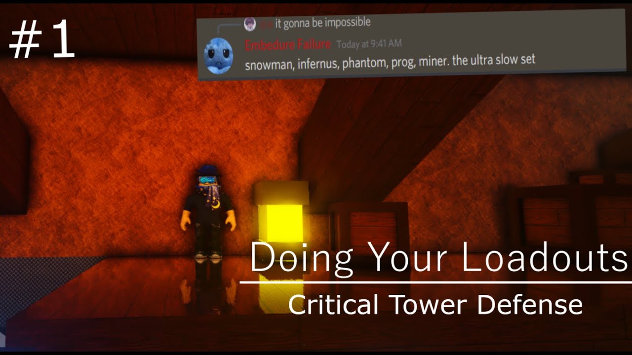 Doing Your Loadouts #1 ~ Critical Tower Defense - YouTube