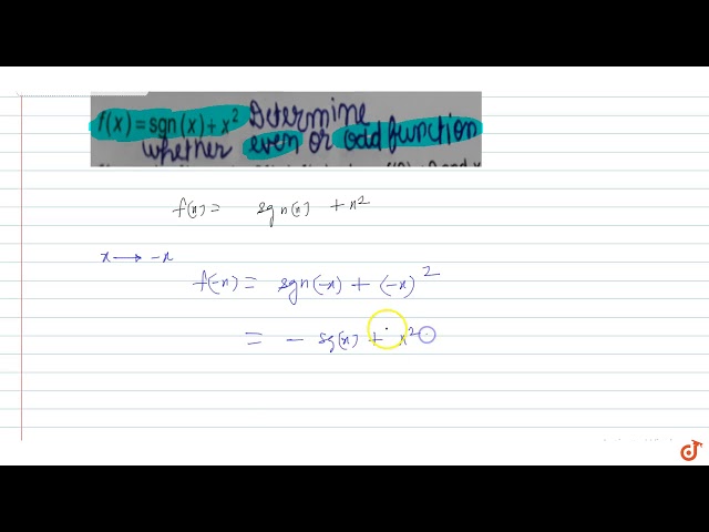 Sgn Function Even Or Odd Cheap Sale