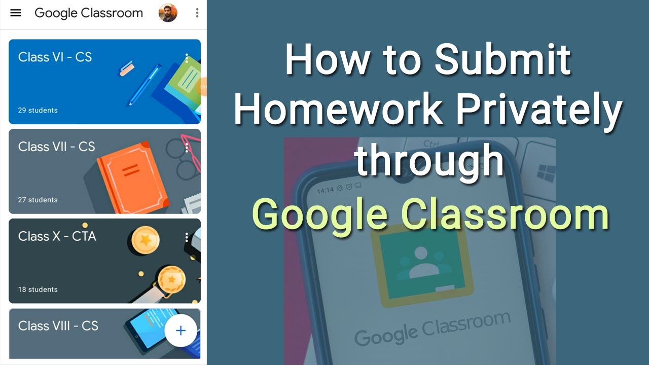 How to Submit Homework Privately in Google Classroom | South End School ...