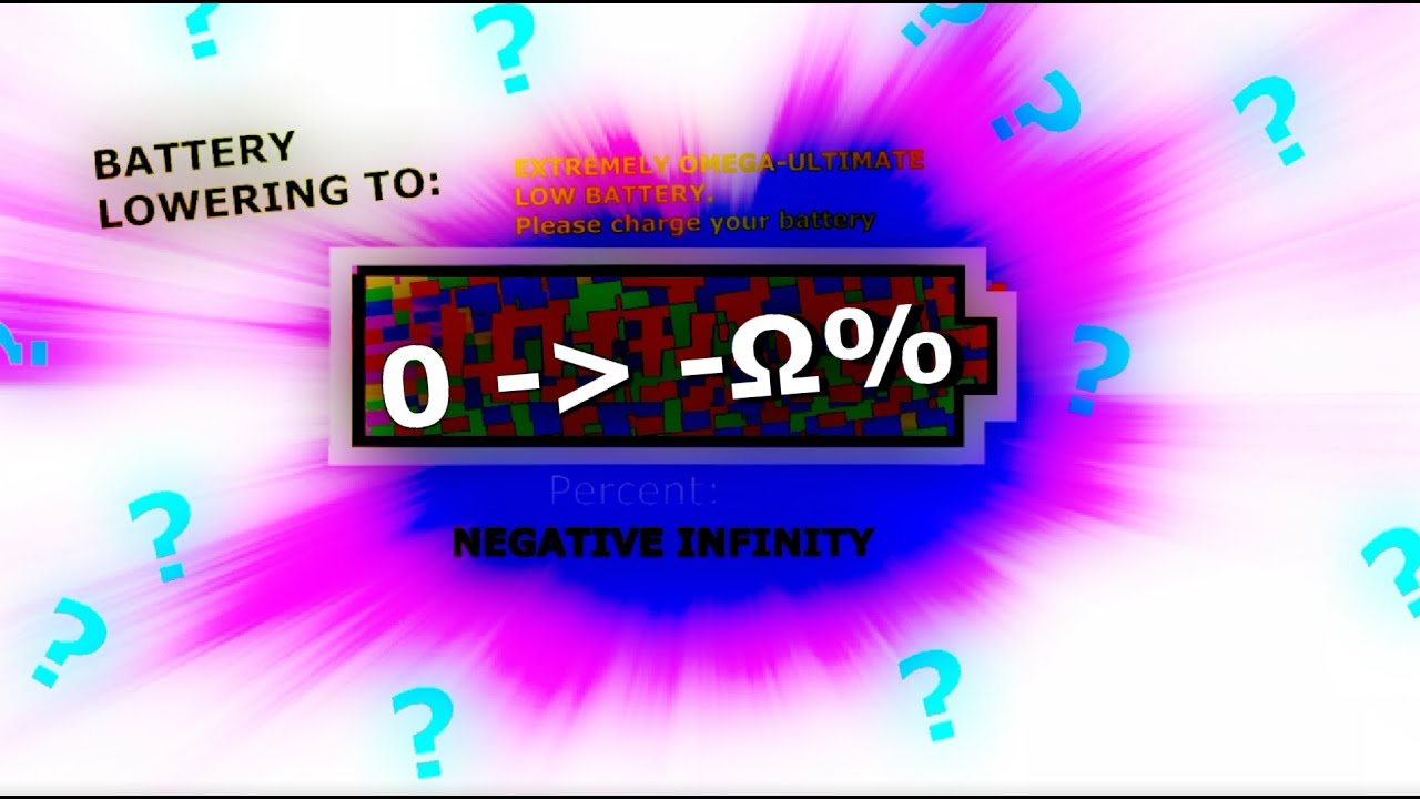 Battery Lowering to NEGATIVE Absolute Infinity Percent!! - YouTube