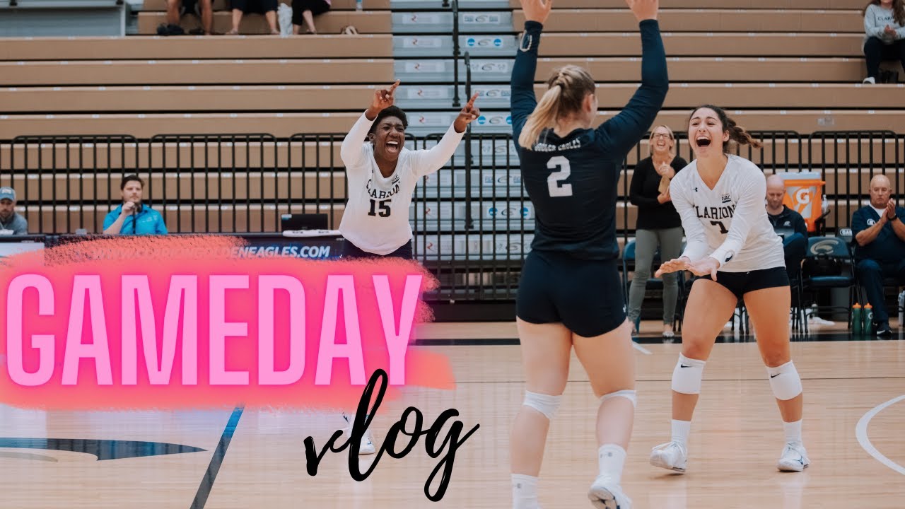 GAMEDAY VLOG (as a college volleyball player) - YouTube