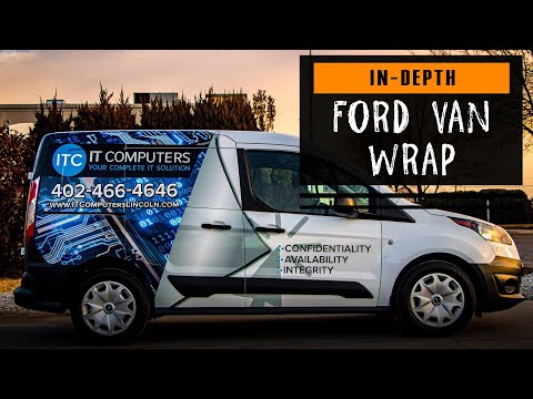 Ford Transit Connect Van Wrap - In Depth - YouTube