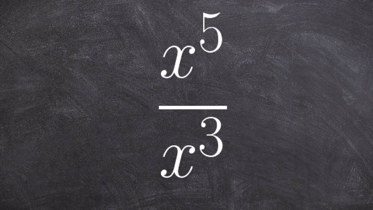 How to use the division property of exponents - YouTube