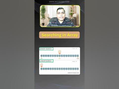 Search Element in Array using Linear Search or Binary Search Method - YouTube
