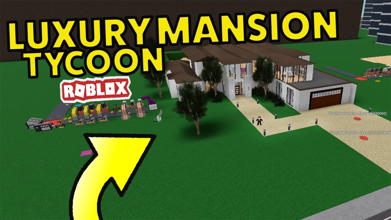 BUILDING MY DREAM MANSION in Roblox Luxury Mansion Tycoon - YouTube