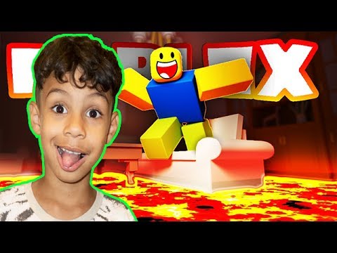 THE FLOOR IS LAVA IN ROBLOX