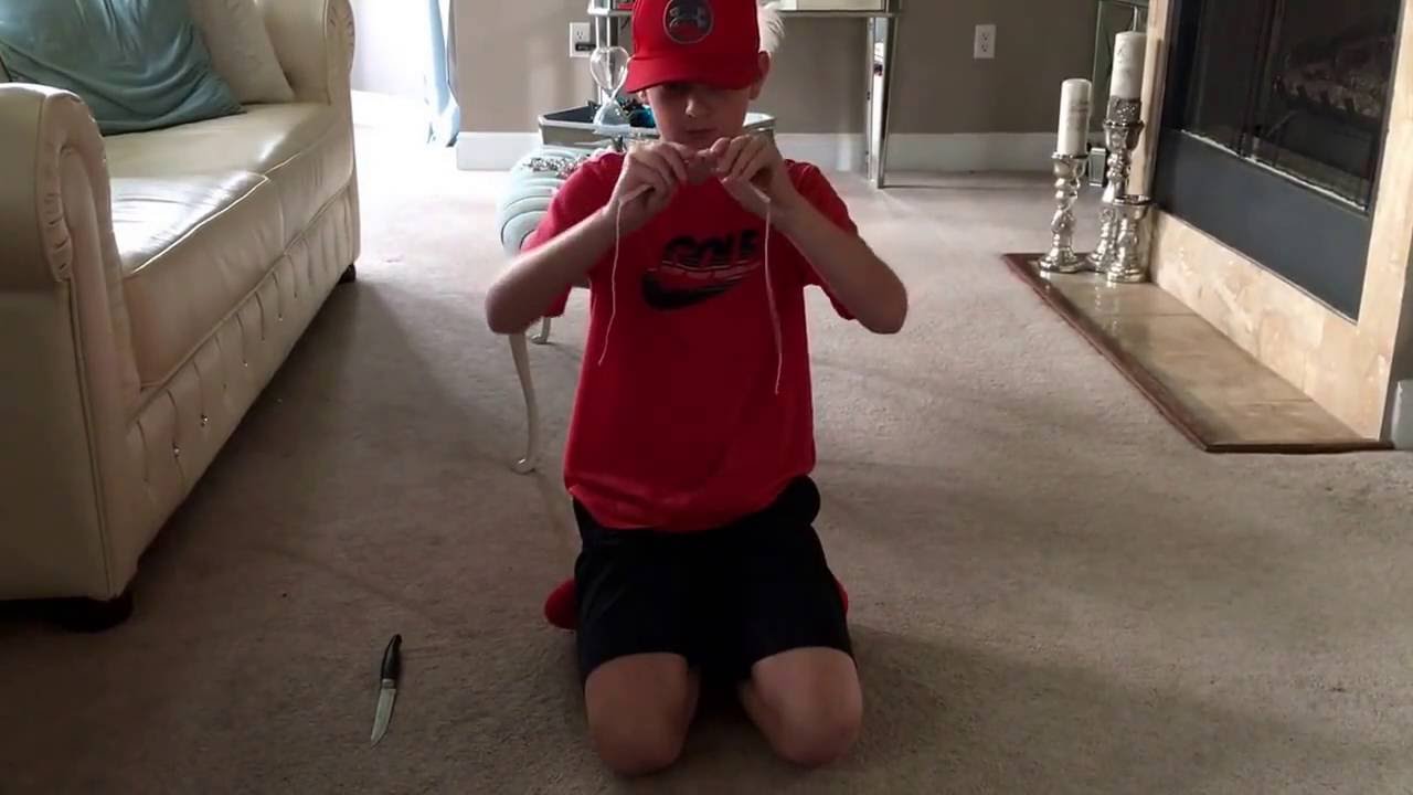 -MAGIC TRICK- String through Straw Trick - YouTube