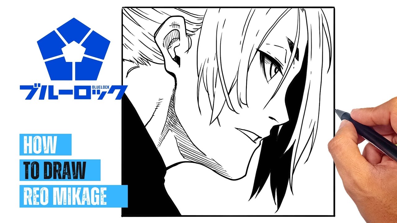 How to draw Reo Mikage from Blue Lock - YouTube