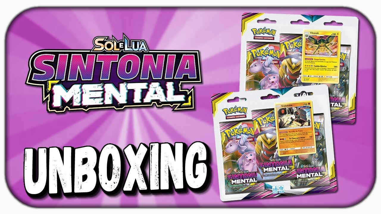 UNBOXING Triple Pack SM11 Sintonia Mental - Pokémon TCG - YouTube