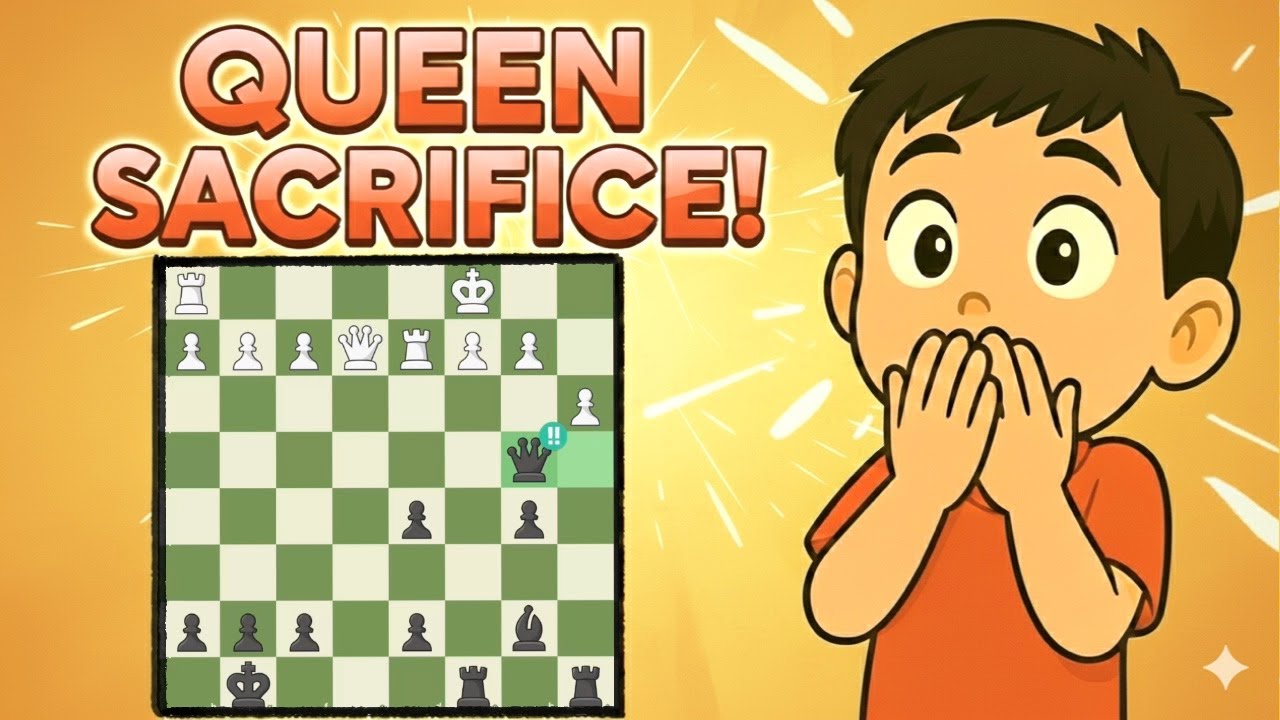 I Sacrificed My Queen… And Checkmated!! - YouTube