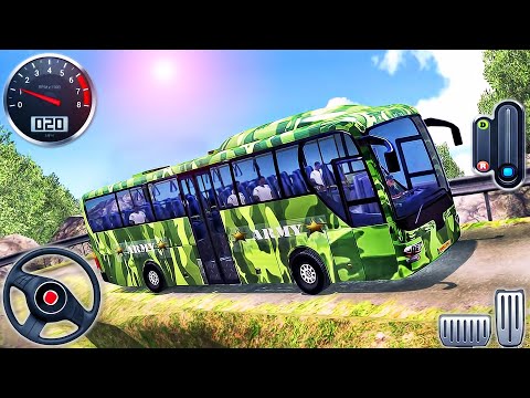 US Army Prisoner Transport Simulator 3D - Coach Bus Military Transporter Driver - Android GamePlay