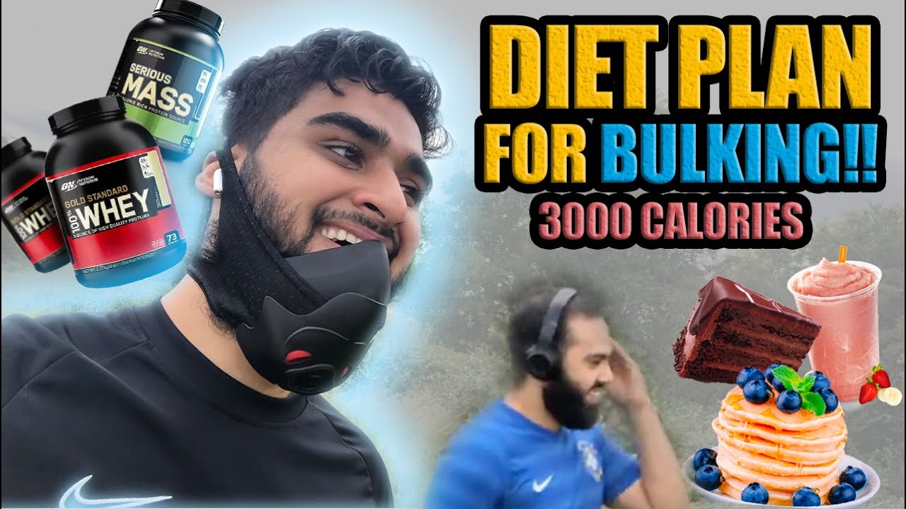 DIET PLAN FOR BULKING! | 3000 CALORIES | Gym Series | Vlog - YouTube