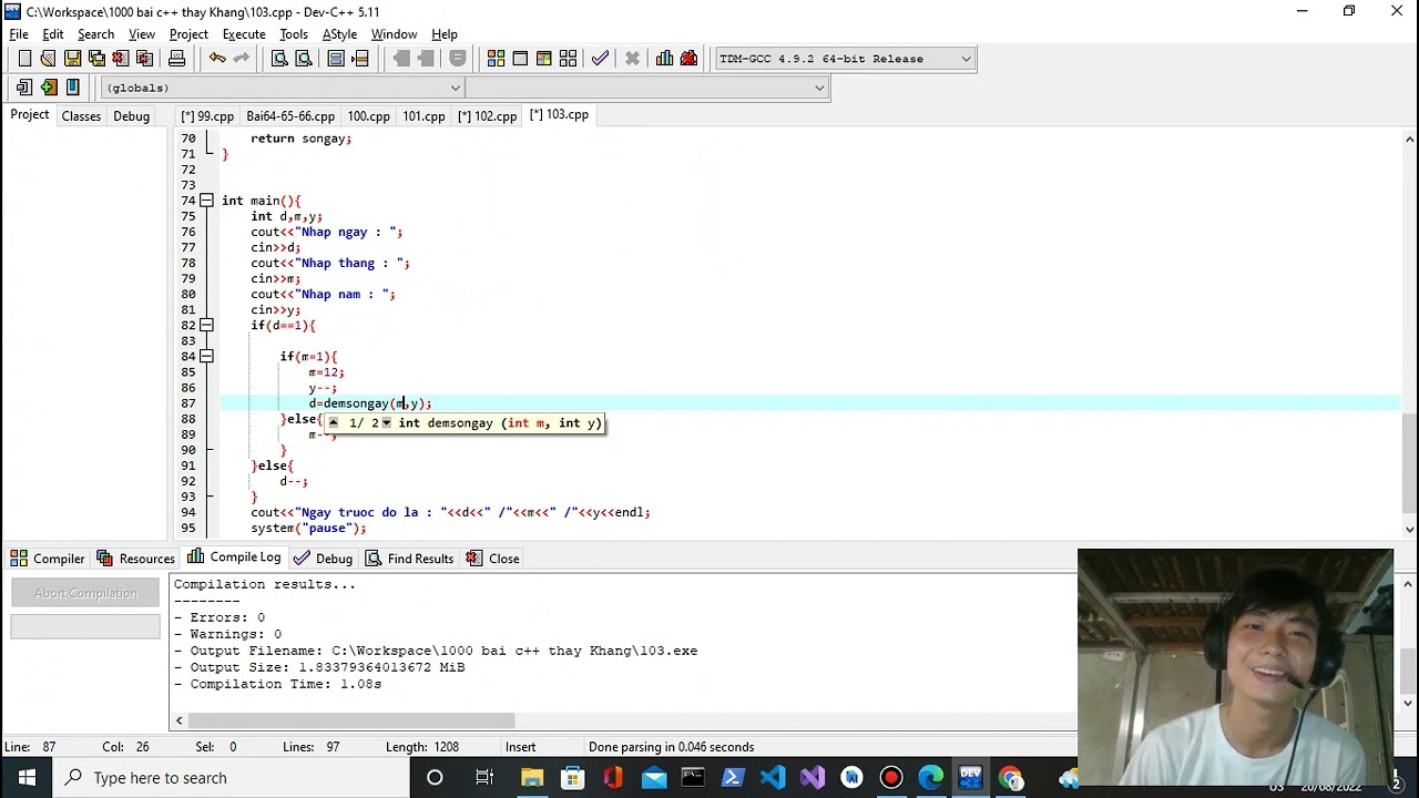 1000 BAI CODE C++ B103 P2 - YouTube