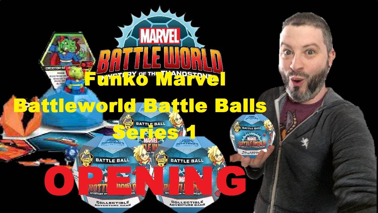 4 Funko Marvel Battleworld Battle Balls Series 1 OPENING - YouTube