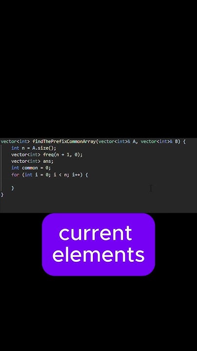 Every Programmer Should Know This Find The Prefix Common Array Of Two
