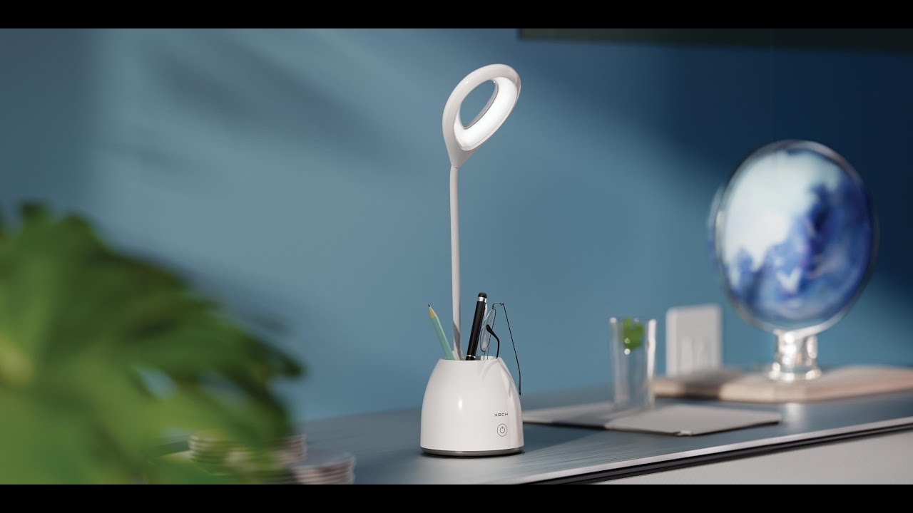 XECH T2C | Table Lamp for Study | Rechargeable LED Touch Lamp with Pen ...