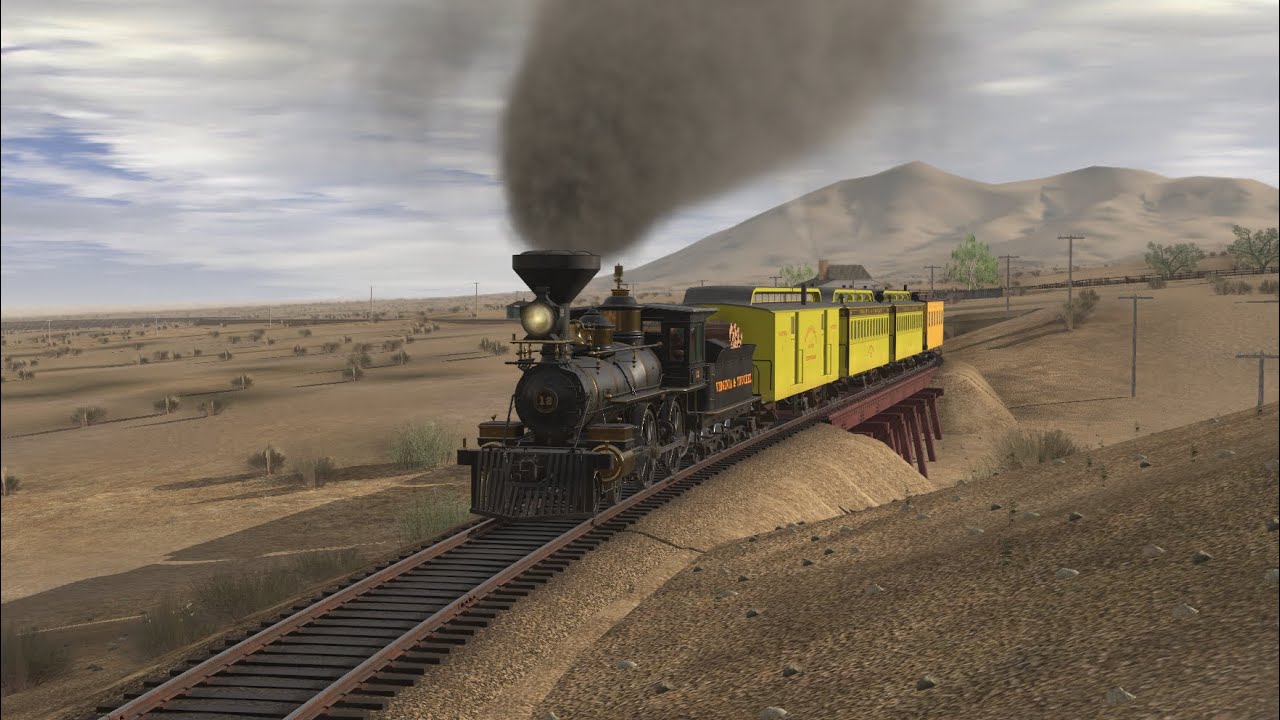 Trainz 2019 | Eastern California & Nevada railroading part 1 | SP, WP ...