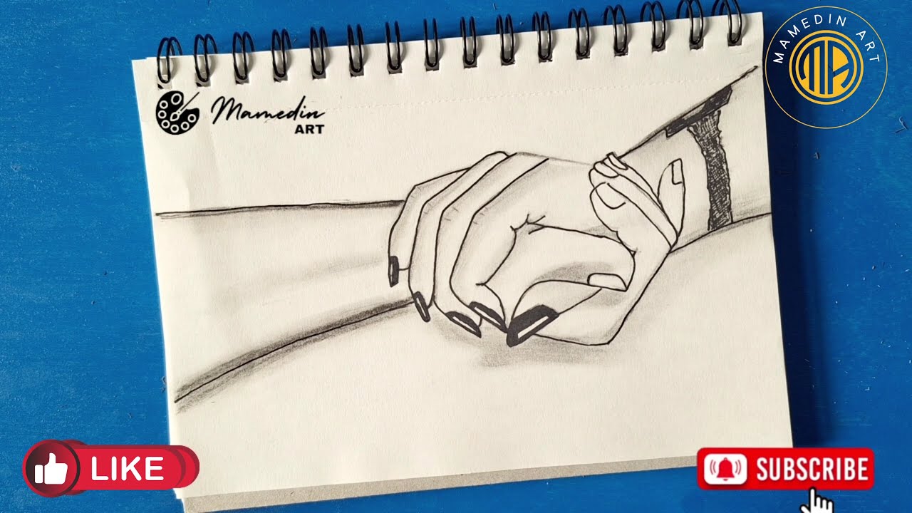 How to draw Holding Hands Easy/pencil sketch - YouTube