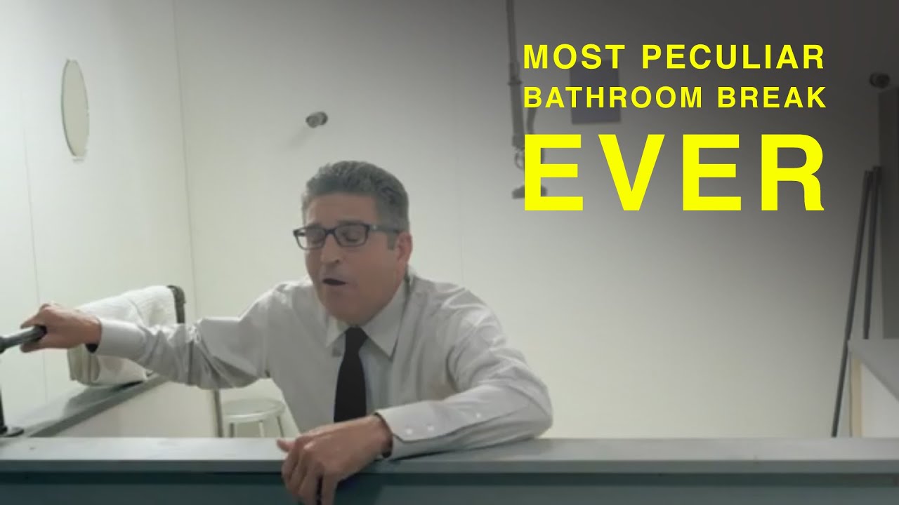 Most peculiar bathroom break of all time… - YouTube