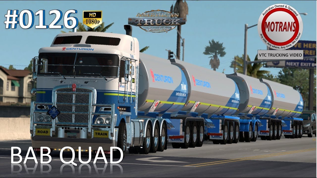 American Truck Simulator - #0126 BAB QUAD - YouTube