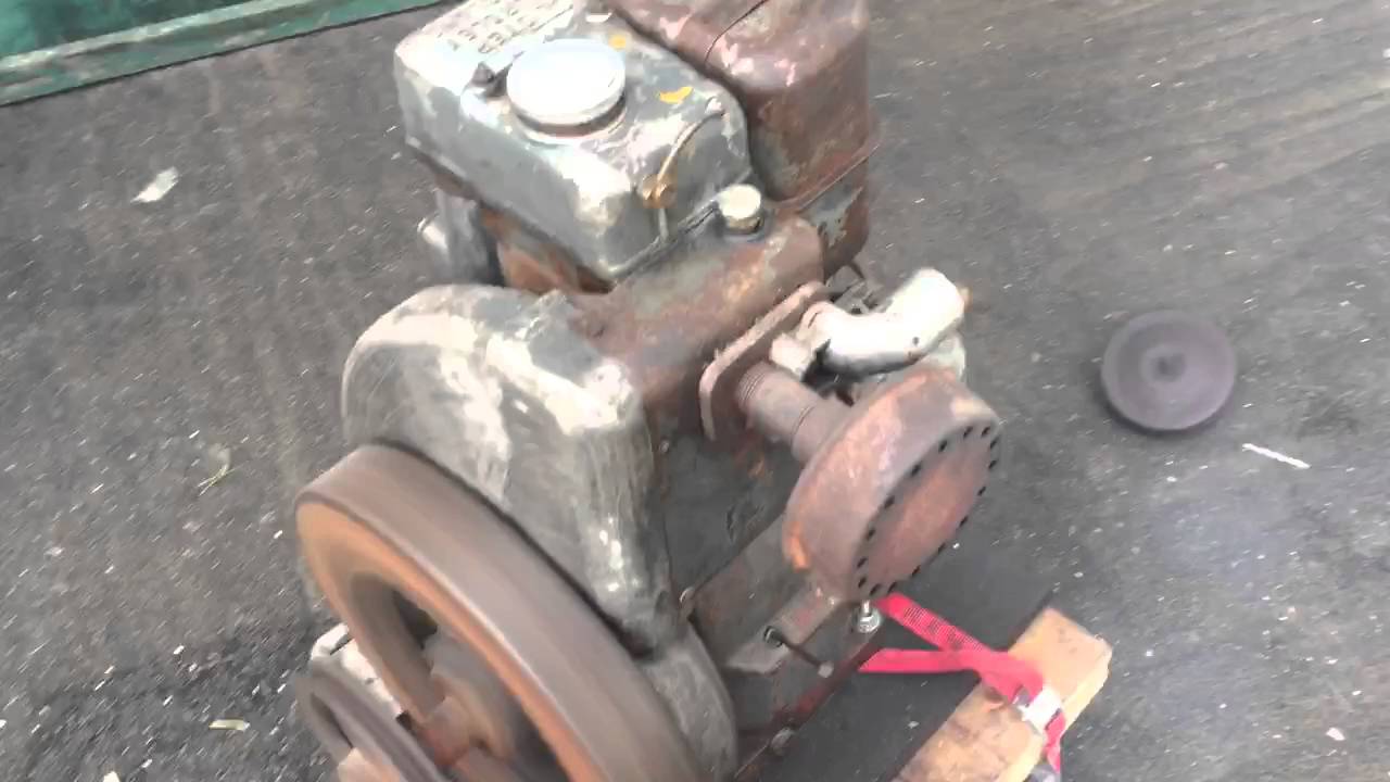 Old Lister LD1 First Start After 2 years standing still - YouTube