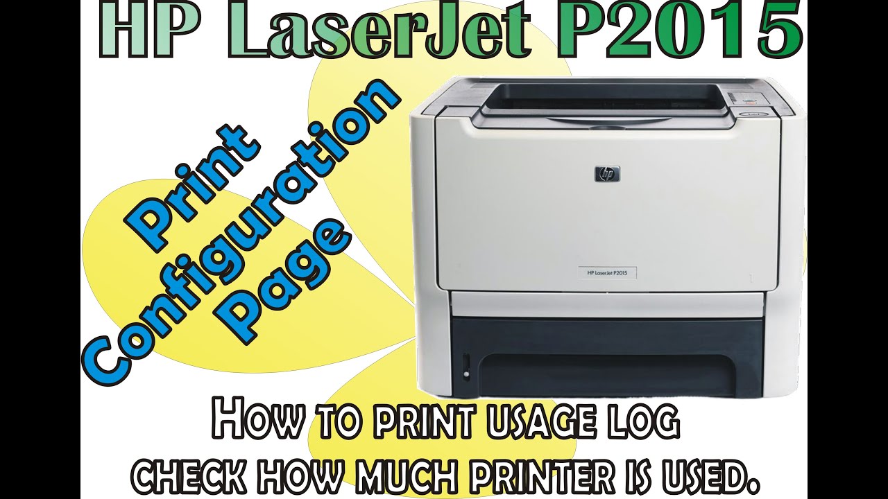 HP LaserJet P2015 Self Test & Configuration | #tutorial #hp #canon # ...