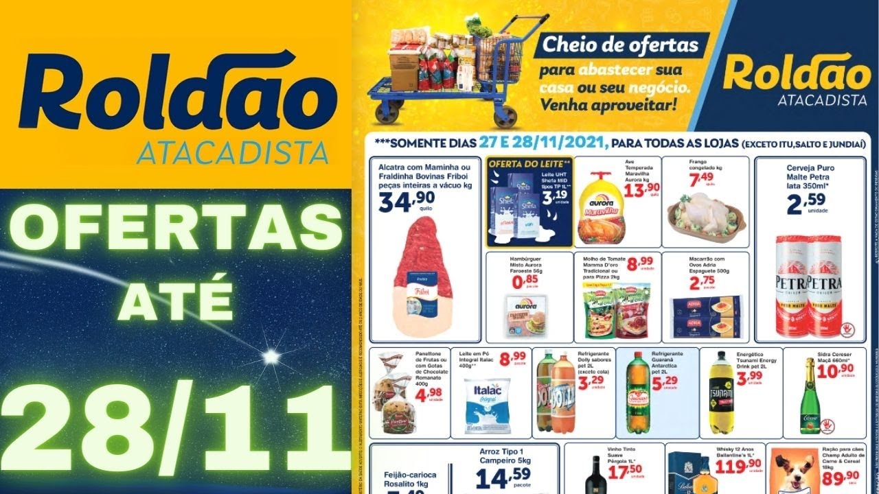 ROLDÃO ATACADISTA - Ofertas Válidas Até 28/11 - YouTube