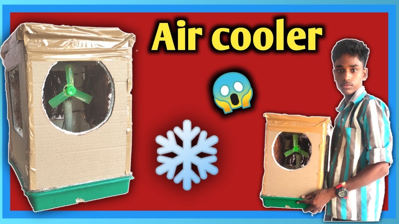 How to make air cooler at home.||Tamil craftech||. - YouTube