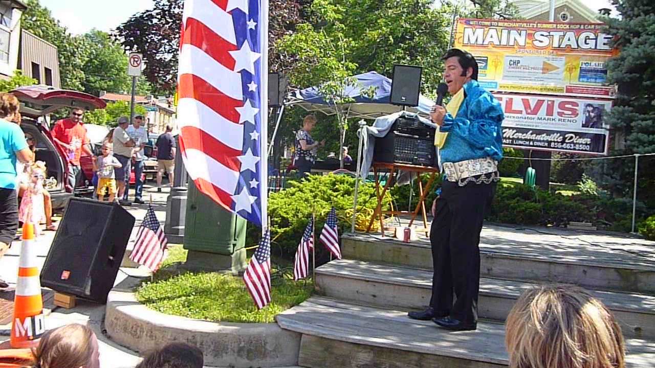 Mark Reno Singing elivs classics6-29-13 @ Merchantville NJ, Sock Hop ...