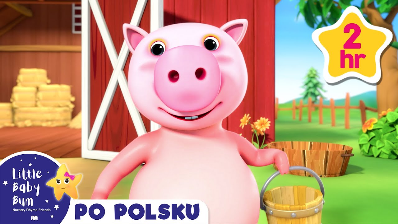 🌠 2 godziny 🌠 Piosenka o Super Super Pig! 👧🏻 Little Baby Bum po polsku ...