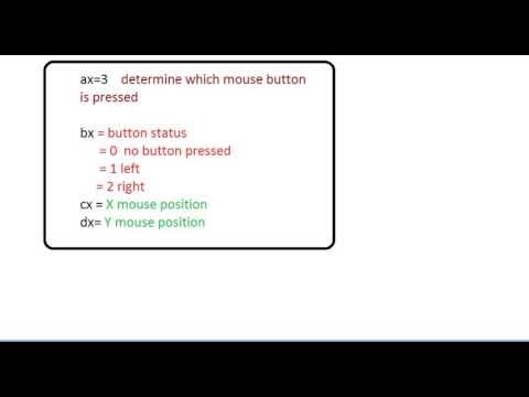 4. Get Mouse position and Button status in Mouse programming in C - YouTube