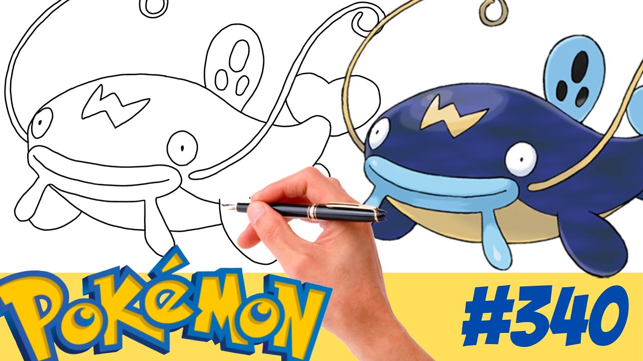 Cómo dibujar WHISCASH POKEMON #340 | FÁCIL | Generación 3 - YouTube