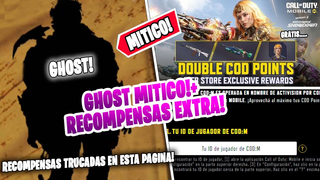 RECOMPENSAS EXTRAS SI COMPRAR CP DOBLES Y COMO ES GHOST MITICO! COD ...